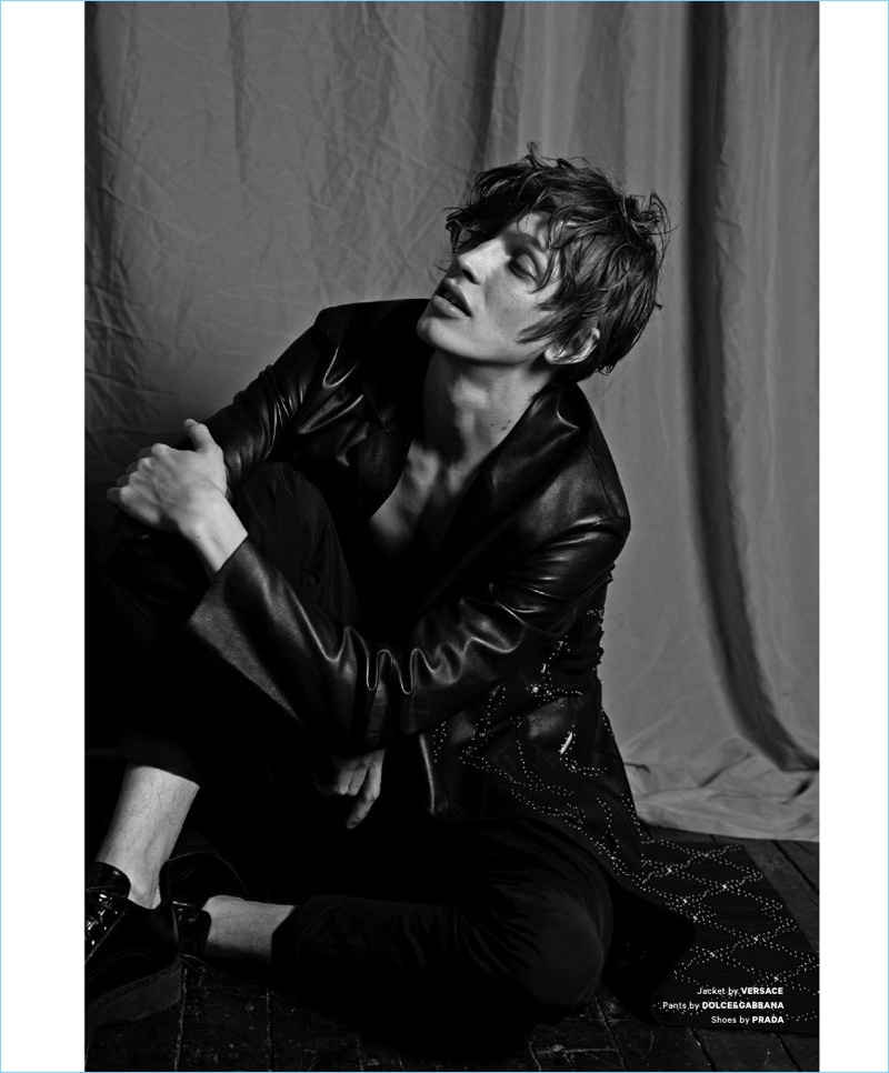 Near Night: Lucas Satherley Models Dark Fashions for Essential Homme ...