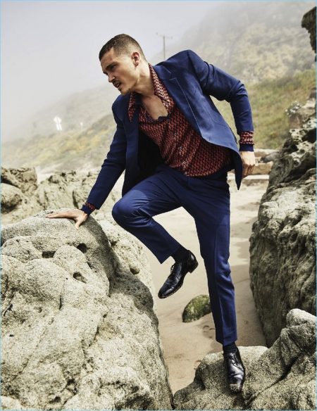 Bulletproof: Karl Glusman Dons Tailored Suits for Esquire Fashion Shoot ...