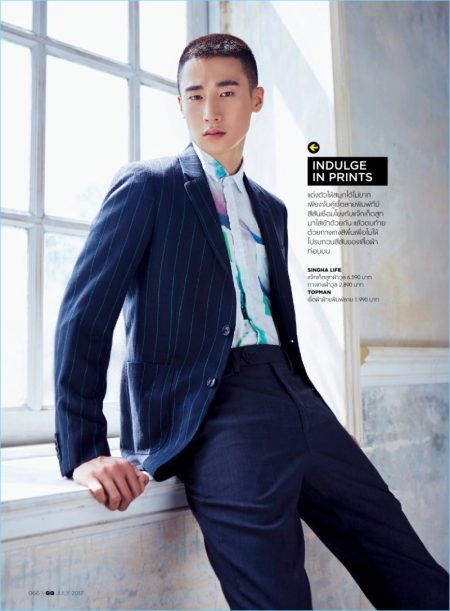 Suit with a Twist: Sehan Lee Dons Inspiring Numbers for GQ Thailand ...