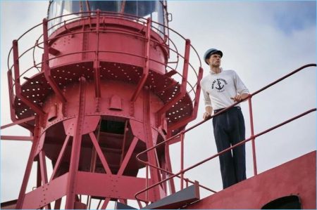Ship to Shore: Tom Craig Rocks Nautical Fits for Harrods Magazine – The ...