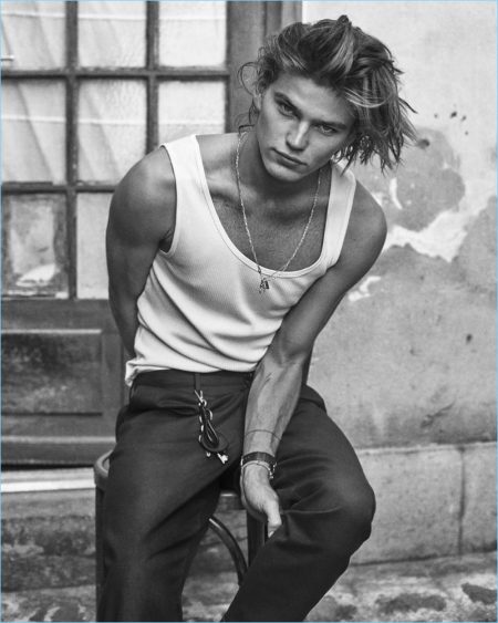 Jordan Barrett Goes Casual for Buro 24/7 Feature – The Fashionisto