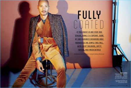 Fully Coated: Paolo Roldan is Dashing in Fall Fashions for Sharp – The ...