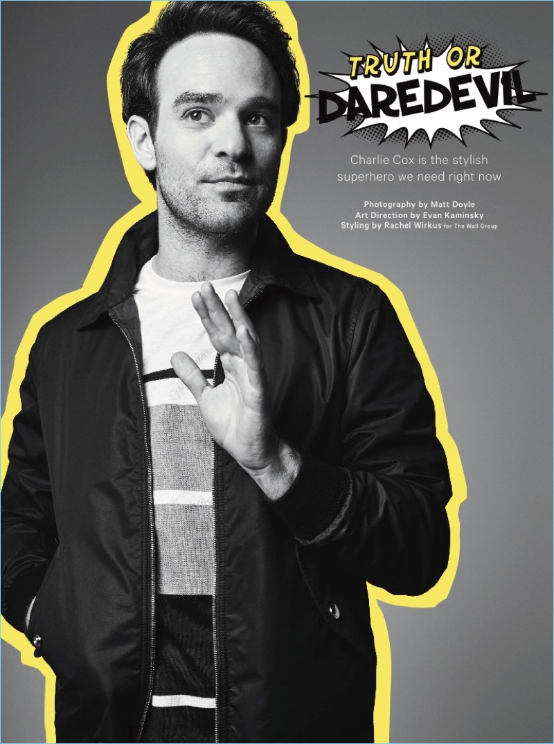 Truth or Daredevil: Charlie Cox Stars in Sharp Style Shoot