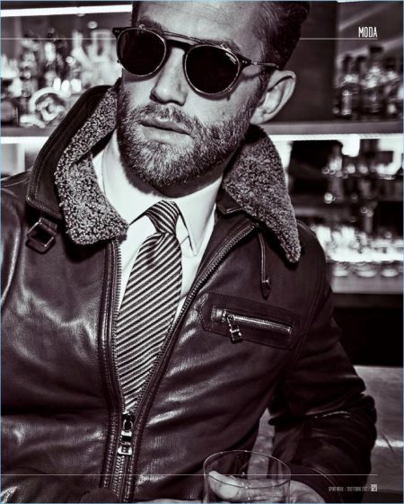 André Hamann Models Suits & Leather Jackets for SportWeek – The Fashionisto