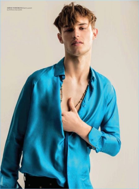 Kit Butler | Louis Marzin | GQ China | 2018 | Editorial | Saint Laurent