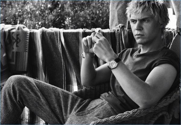 Evan Peters Icon Cover Photo Shoot