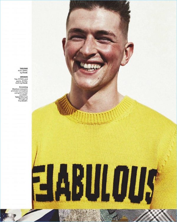 Michael Morgan GQ Australia Fendi Editorial