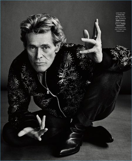 Willem Dafoe Esquire The Big Black Book Cover Photo Shoot | Fall 2018
