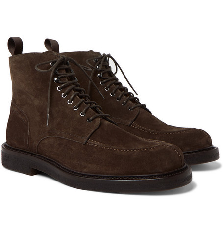 Mr P. – Jacques Shearling-Lined Suede Boots – Men – Brown | The Fashionisto