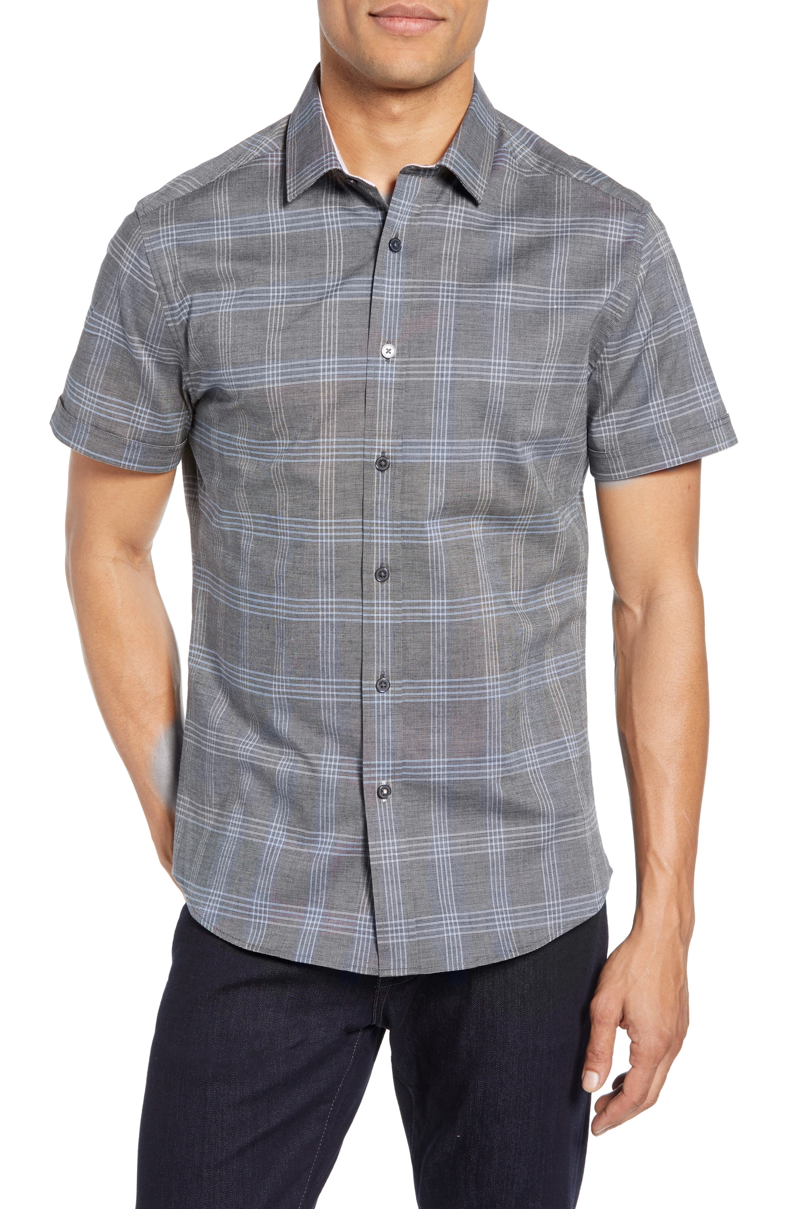 Men’s Vince Camuto Slim Fit Performance Sport Shirt, Size X-Small ...