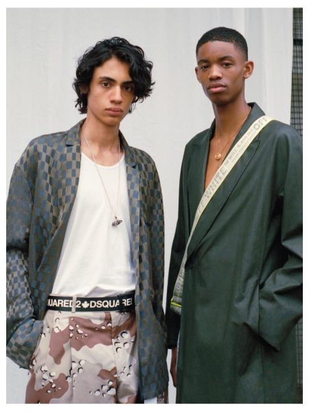 Montell Martin & Benjamin Lessore 2019 Harrods Magazine