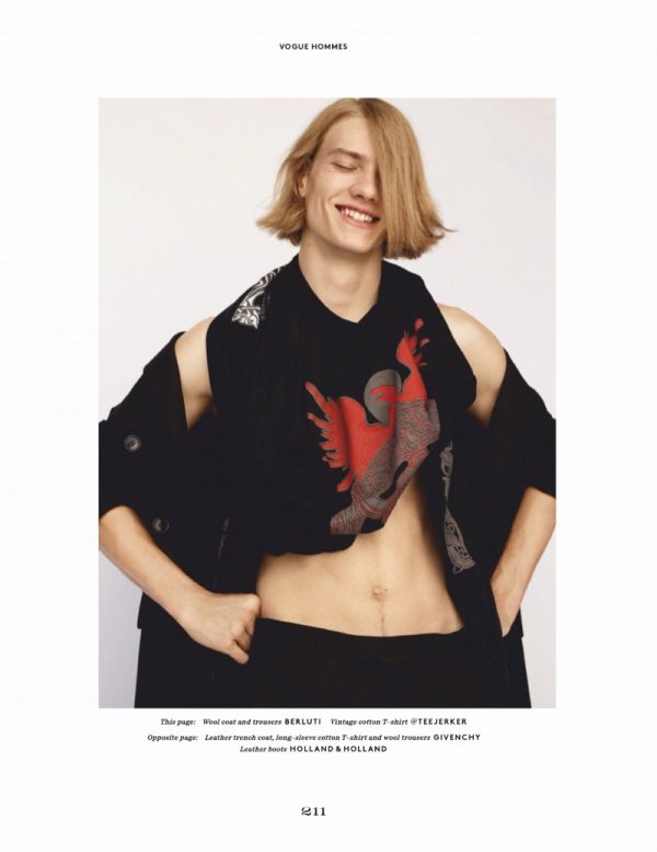 Martijn Faaij & Tomass Ida 2019 Vogue Hommes Paris