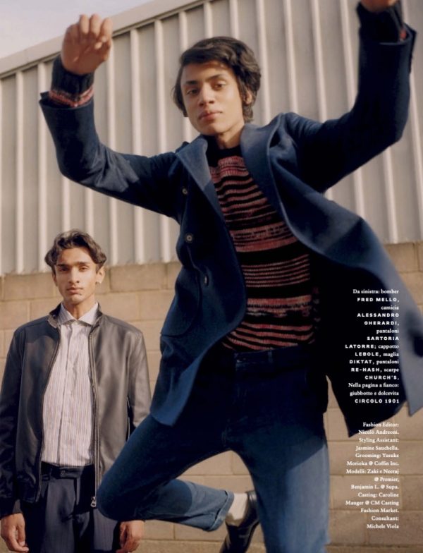 Zaki Gill, Neeraj Saini & Benjamin Lessore 2019 GQ Italia
