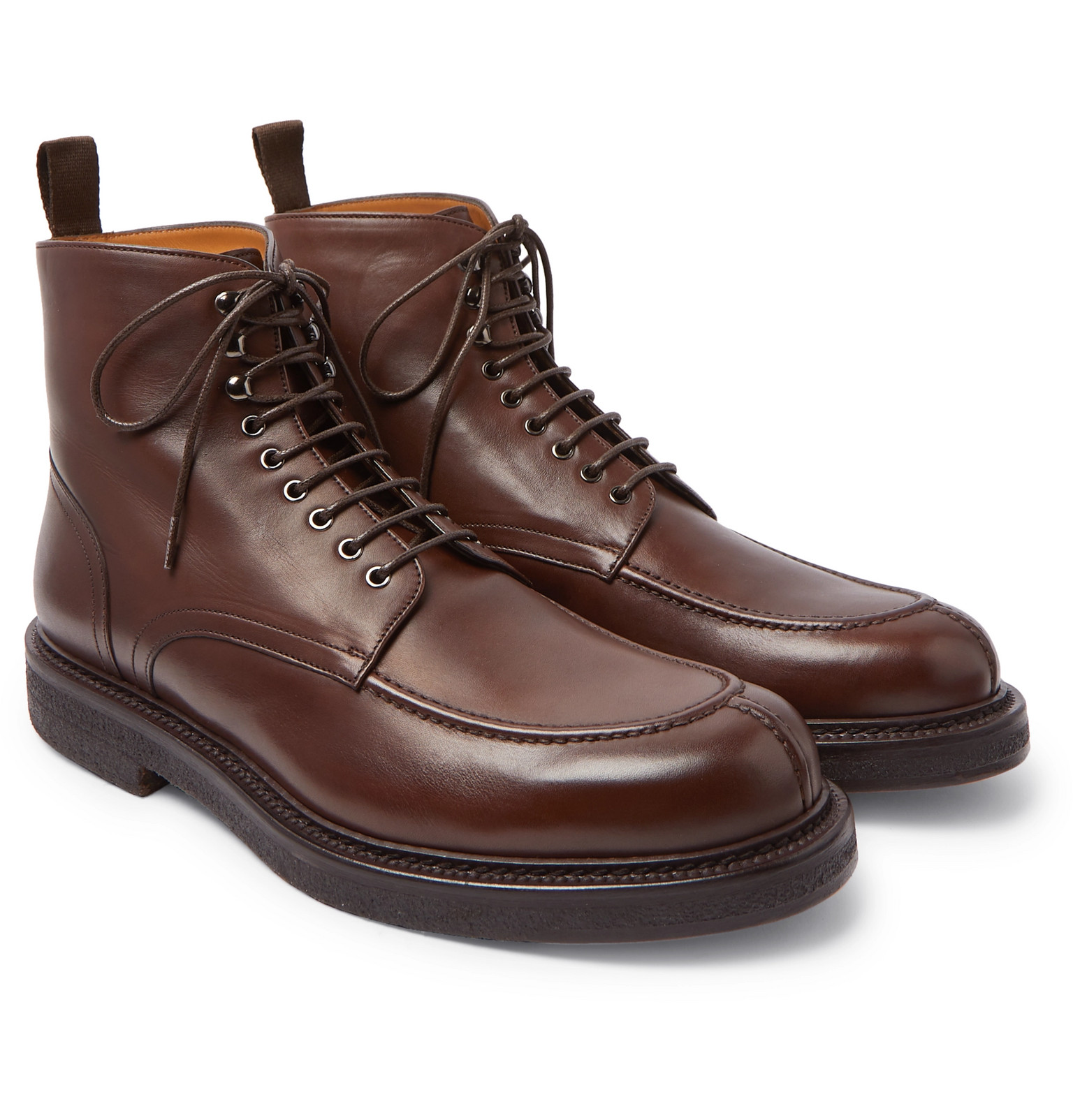 Mr P. - Jacques Leather Boots - Men - Brown | The Fashionisto