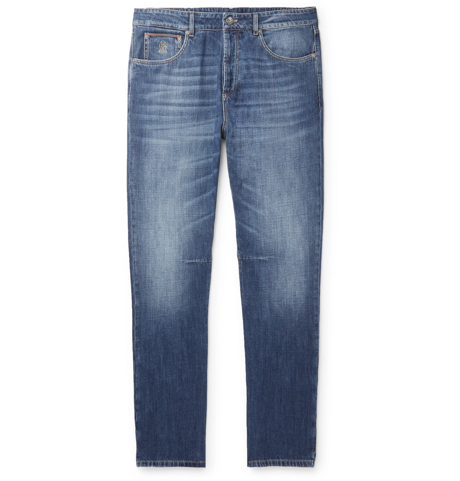 Brunello Cucinelli - Slim-Fit Selvedge Denim Jeans - Men - Blue | The ...