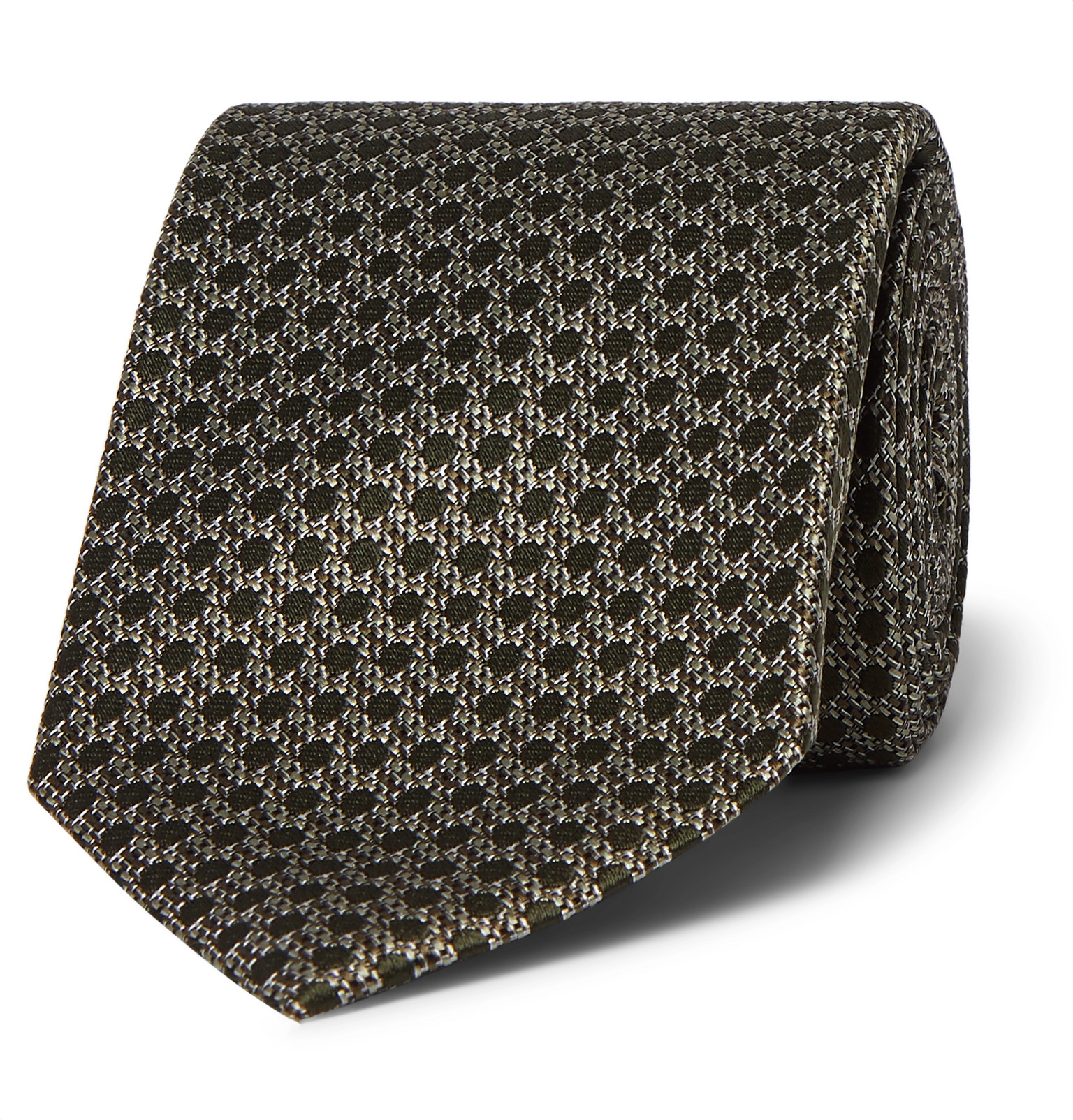 TOM FORD - 8.5cm Silk-jacquard Tie - Men - Green | The Fashionisto