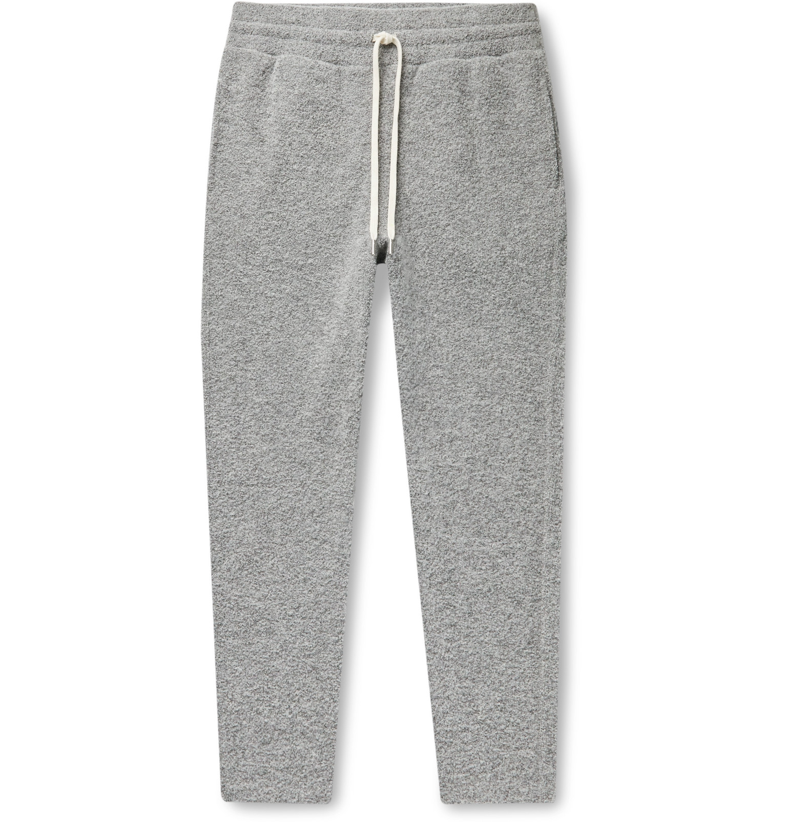 John Elliott - Ebisu Slim-Fit Tapered Bouclé Sweatpants - Men - Gray ...