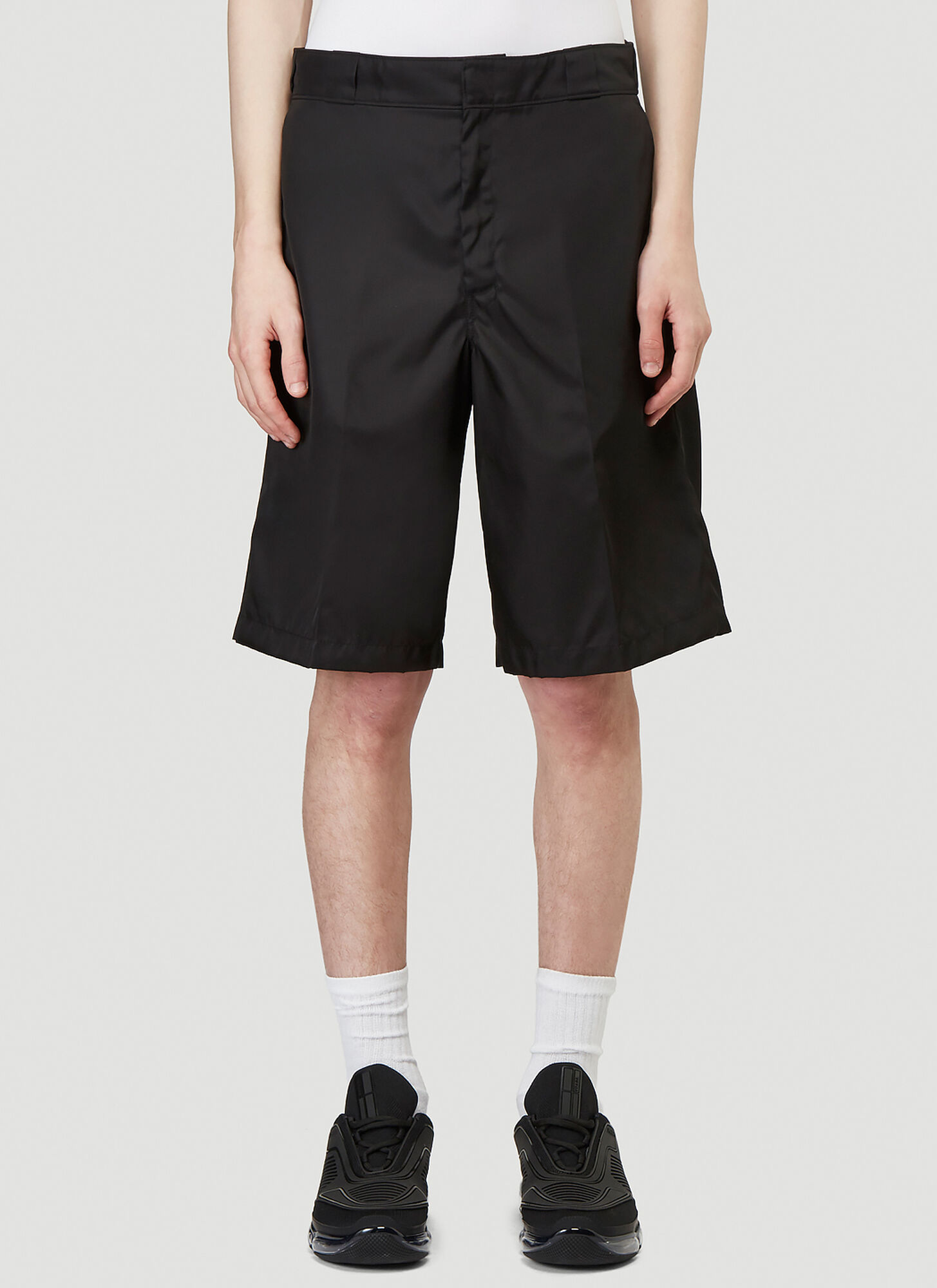 Prada Nylon Shorts in Black size IT - 48 | The Fashionisto