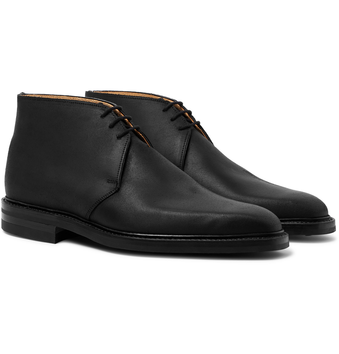 George Cleverley - Nathan Suede Chukka Boots - Men - Black | The ...
