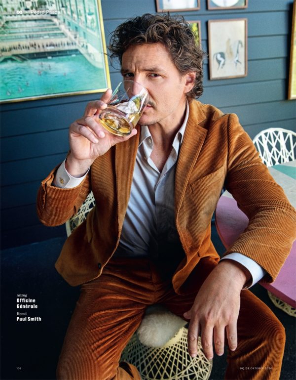 Pedro Pascal 2020 GQ Germany Cover Photo Shoot