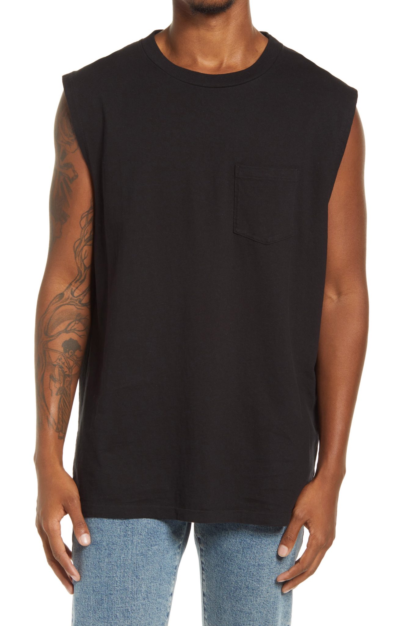 Men’s John Elliott Rodeo Sleeveless Pocket T-Shirt | The Fashionisto