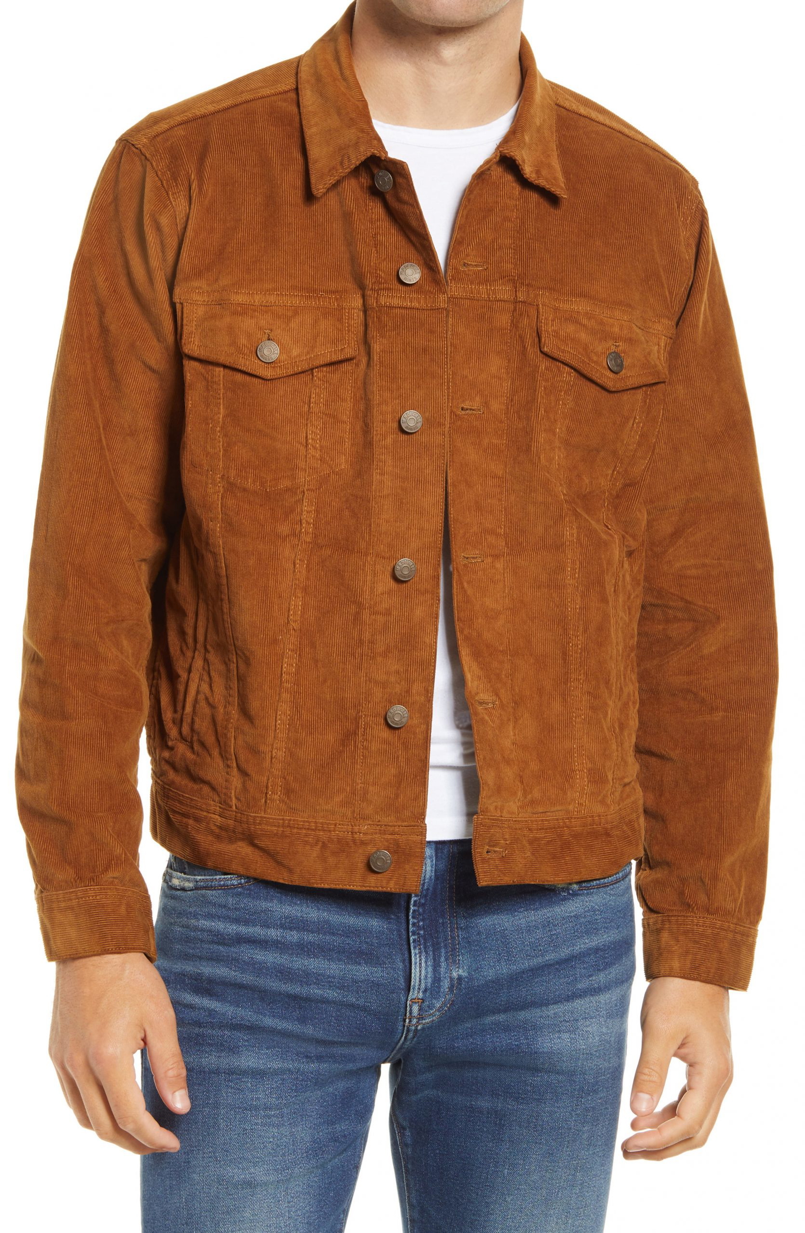 Men’s Madewell Classic Jean Jacket Corduroy Edition, Size Large - Beige ...