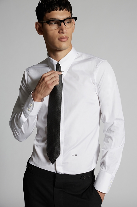 DSQUARED2 Men Shirt White Size 34 100% Cotton | The Fashionisto