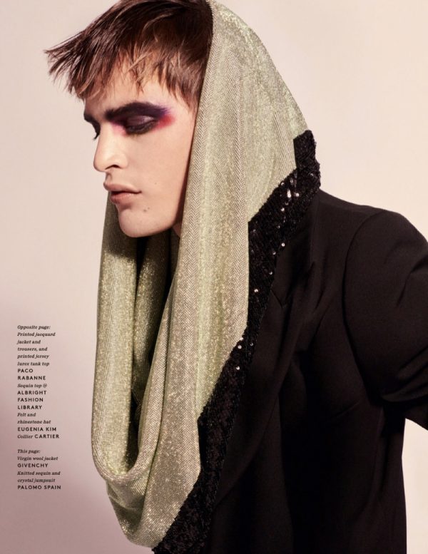 Parker van Noord 2021 Vogue Hommes Paris Fashion Editorial