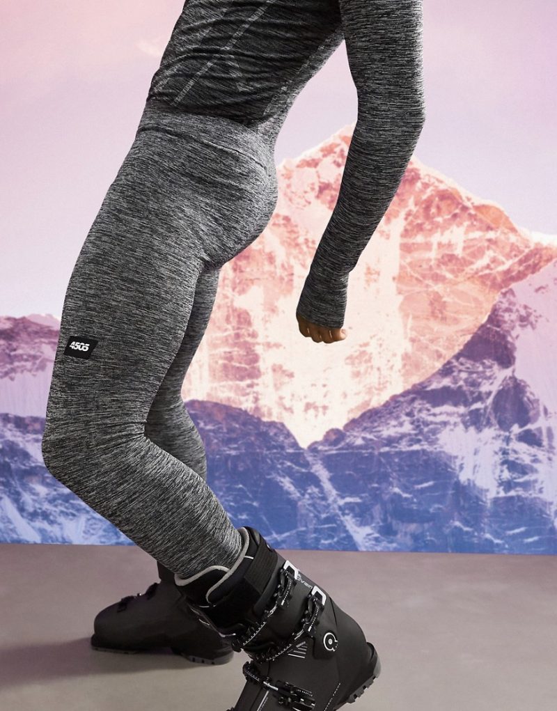 ASOS 4505 warm base layer tights in seamless space dye-Grey | The ...