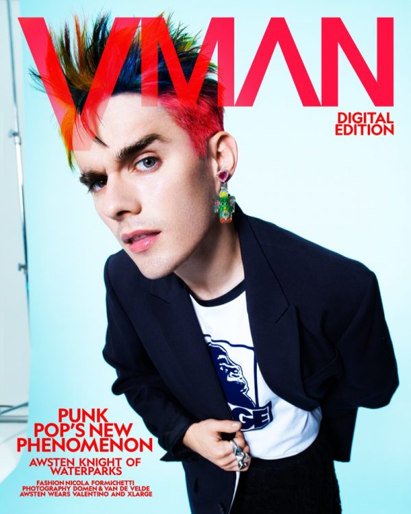 Waterparks Awsten Knight 2021 VMAN Cover Photo Shoot