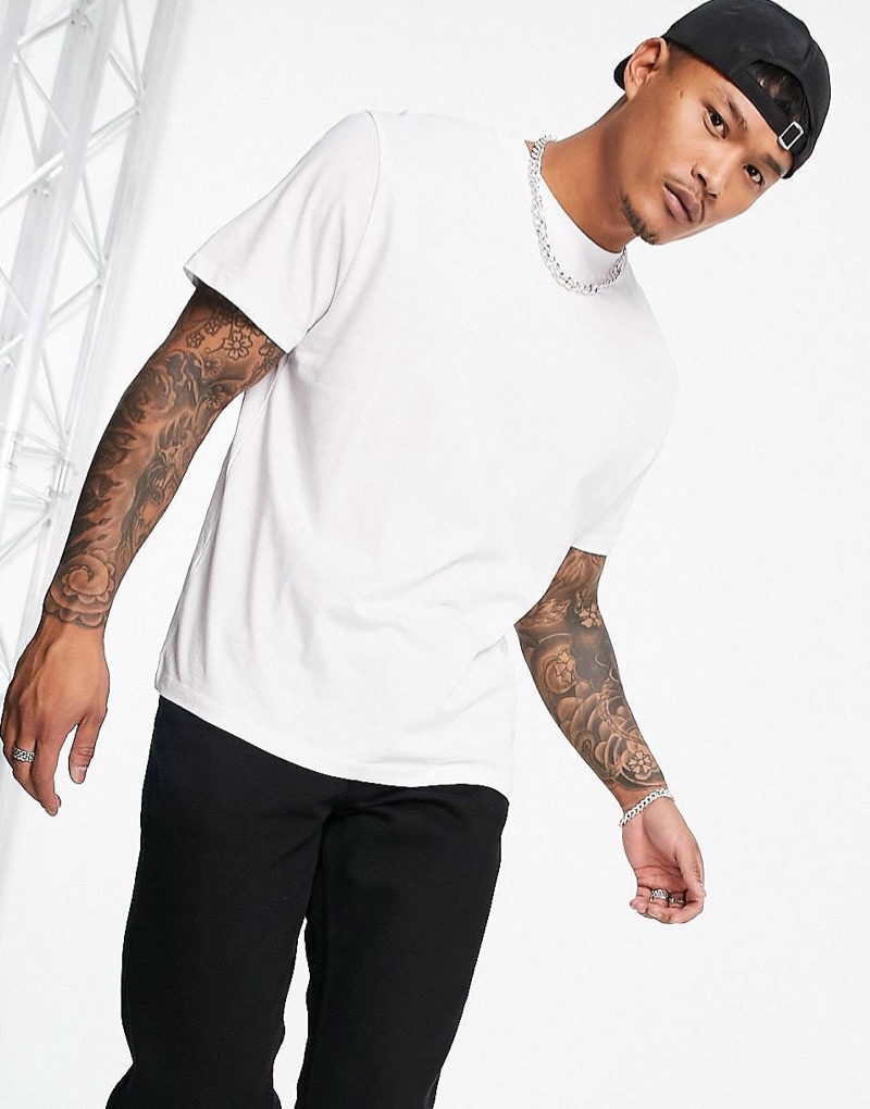 Plain White T Shirt Model Front And Back Plain White T Shirt Model Front And Back