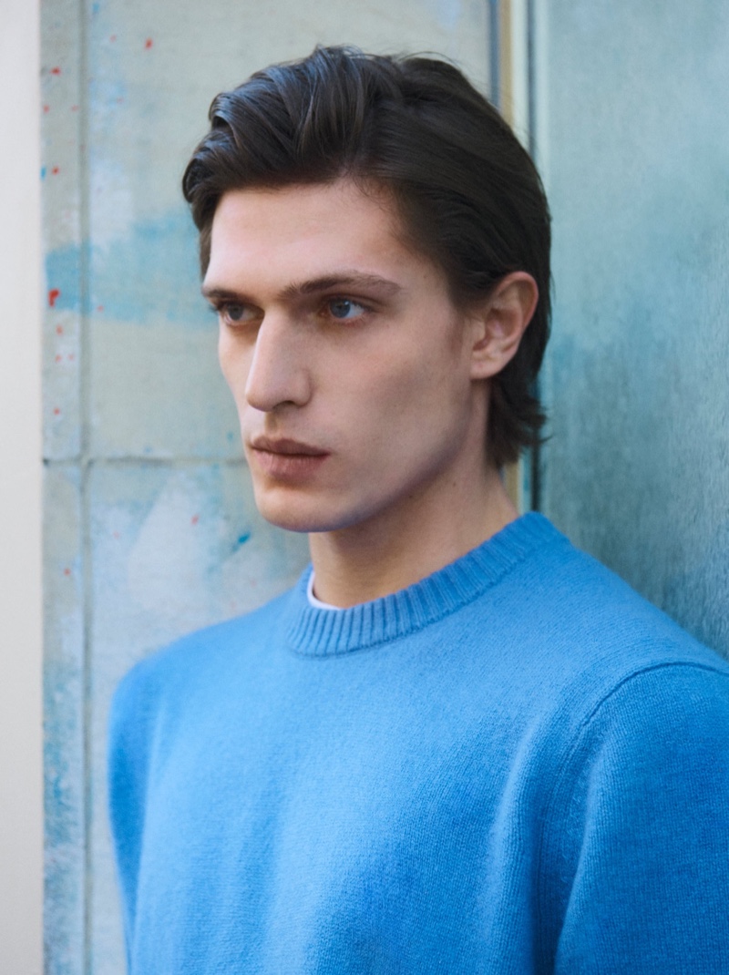 Massimo Dutti Model Edoardo Sebastianelli 2022 Editorial