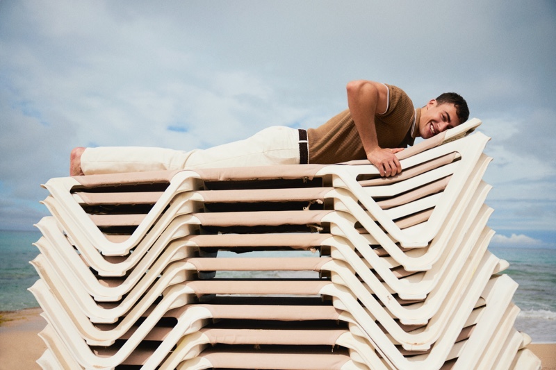 Alessio Pozzi Tyler Forbes Model Mytheresa Campaign Summer 2022