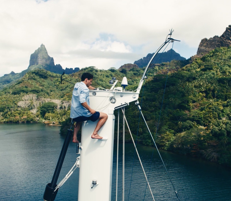 POLO Blue Fragrance Campaign Ralph Lauren Simon Nessman Model