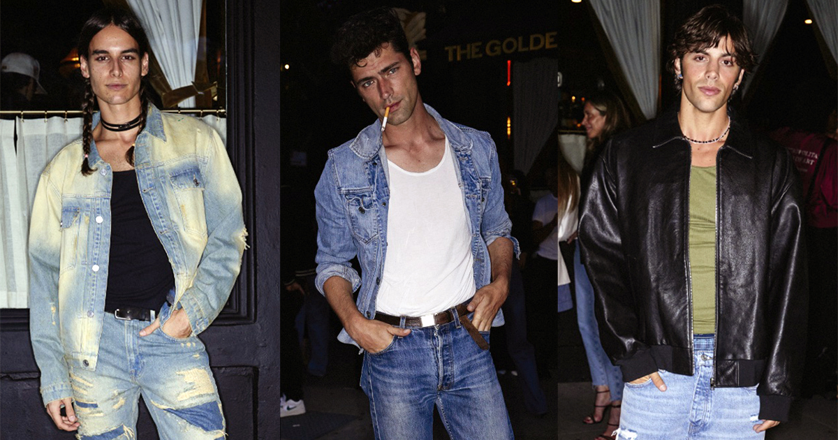 Sean O'Pry + More Step Out in Denim for FRAME Cocktail