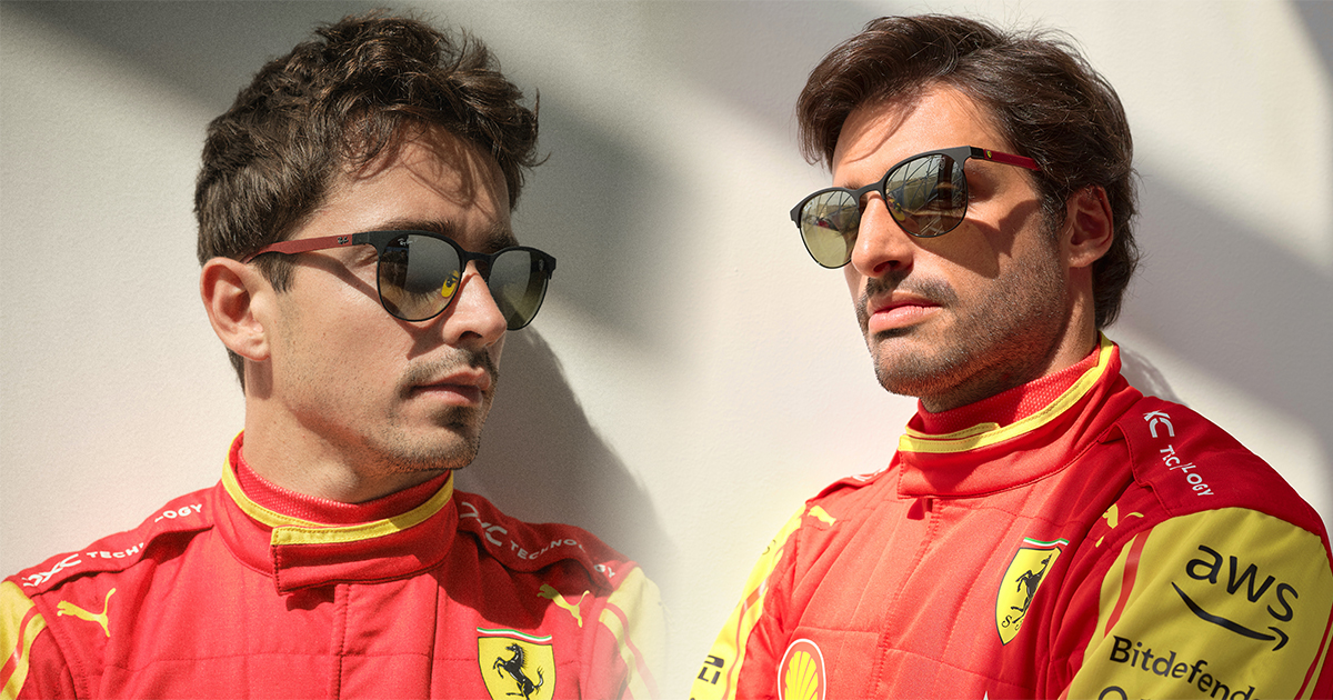 Sainz & Leclerc Reunite for Ray-Ban x Scuderia Ferrari Monza