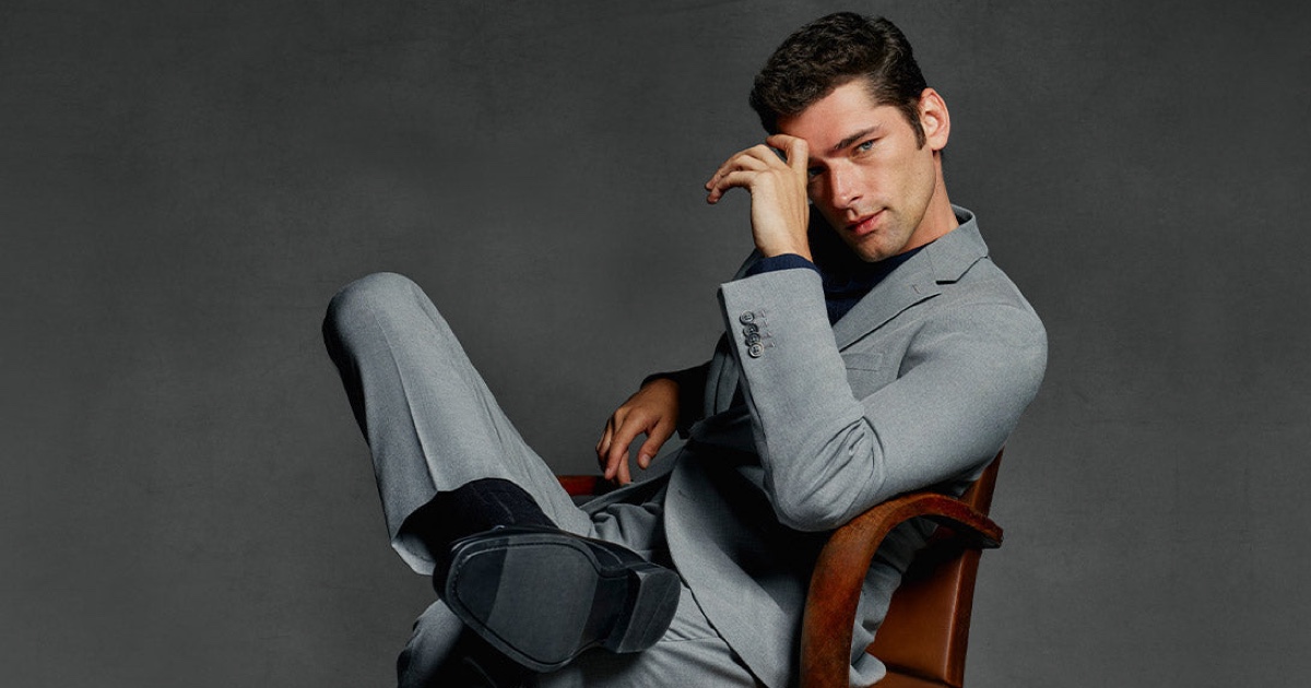 Sean O'Pry Dons Sleek Suits for Perry Ellis Fall 2023 Ad