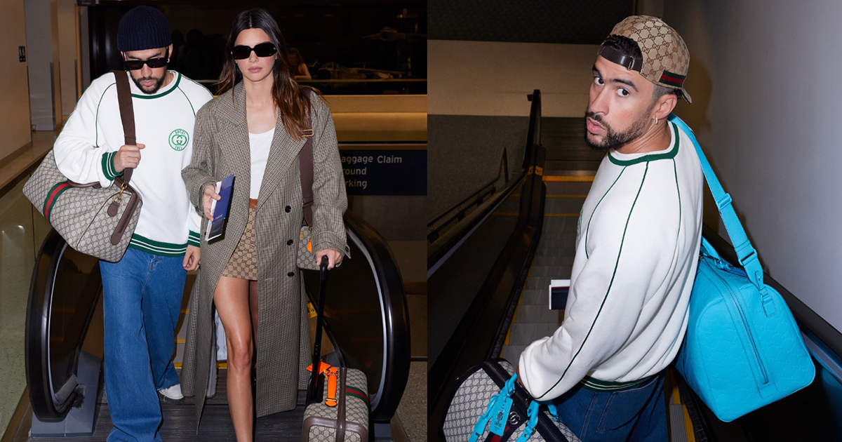 Bad Bunny & Kendall Jenner Travel for Gucci Valigeria Ad