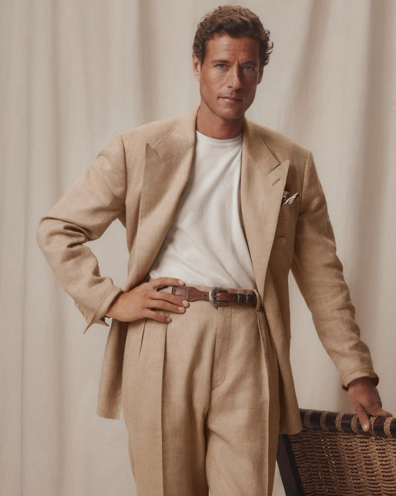 Ralph Lauren Purple Label Cuts Spring 2026 to a 1940s Proportion